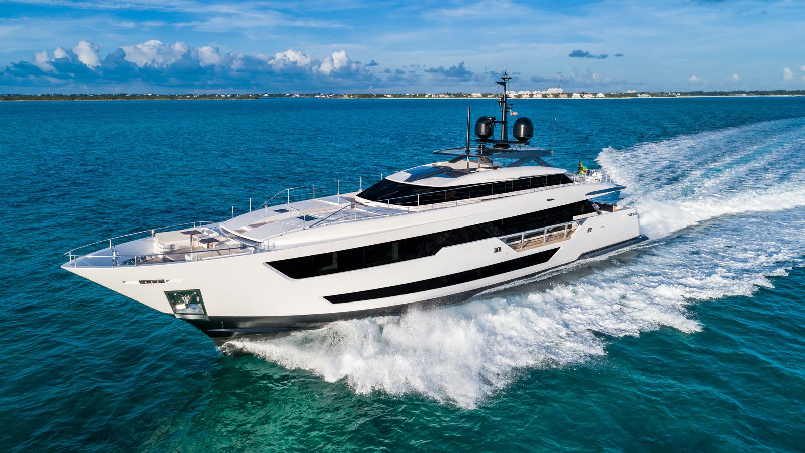 In-build Custom Line 120 motor yacht sold